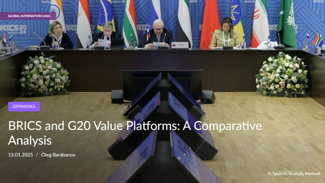 BRICS and G20 Value Platforms: A Comparative Analysis - Voice Media
